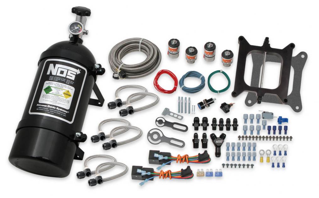 NOS Pro Two-Stage Wet Nitrous System for 4150 4-Barrel Carburetor-Black ...