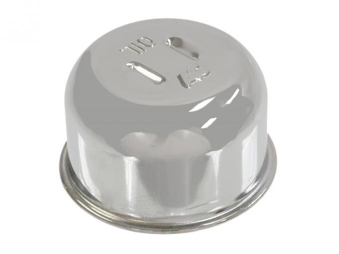 Corvette Oil Cap, Vented with Hydraulic Lifters, Chrome, 1962 ...