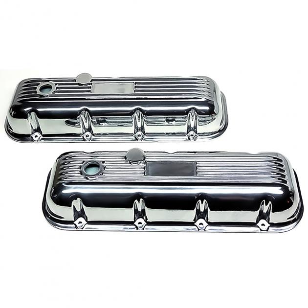 OER 1965-74 Chevy, Finned Valve Covers, Big Block 396, 427, 454 ...