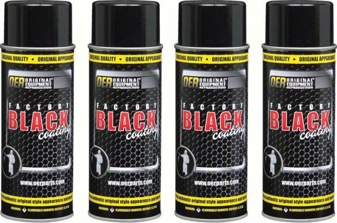 OER Factory Black Coatings Set of Four 16 Oz Aerosol Cans *K89550 ...