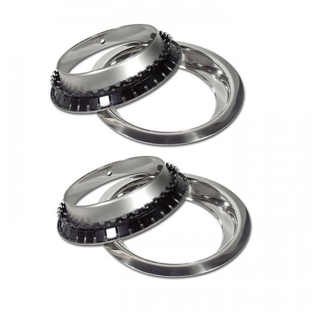 Corvette Rally Wheel Trim Rings, Stainless Steel, 1968-1982 | Corvette ...